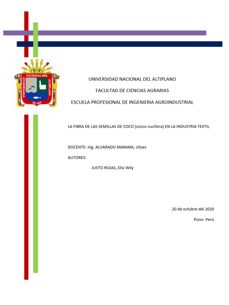 Semillas de Coco en La Industria Textil | PDF | Coco | Colchón