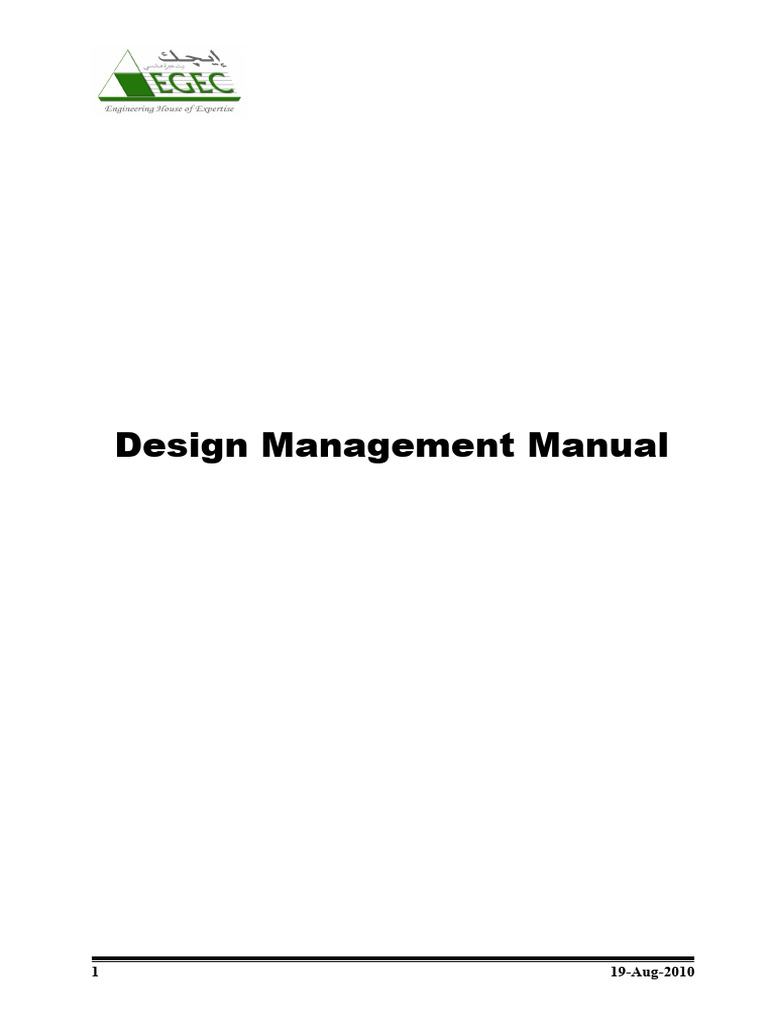Design Management Manual | PDF