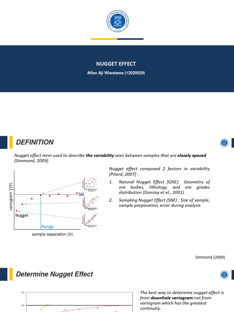 Nugget Effect | PDF | Mining | Geology