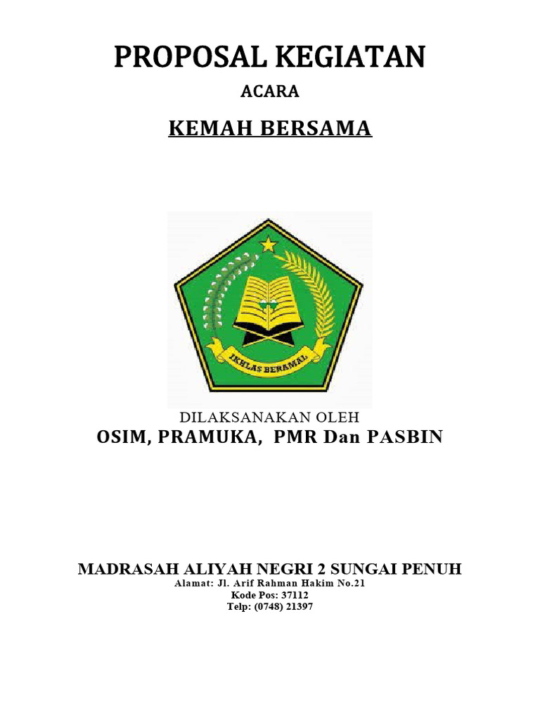 Proposal Kegiatan Kemah | PDF