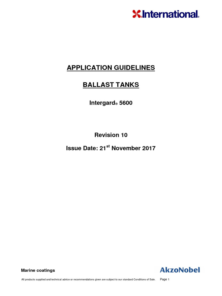 Intergard 5600 - Ballast Tanks | PDF