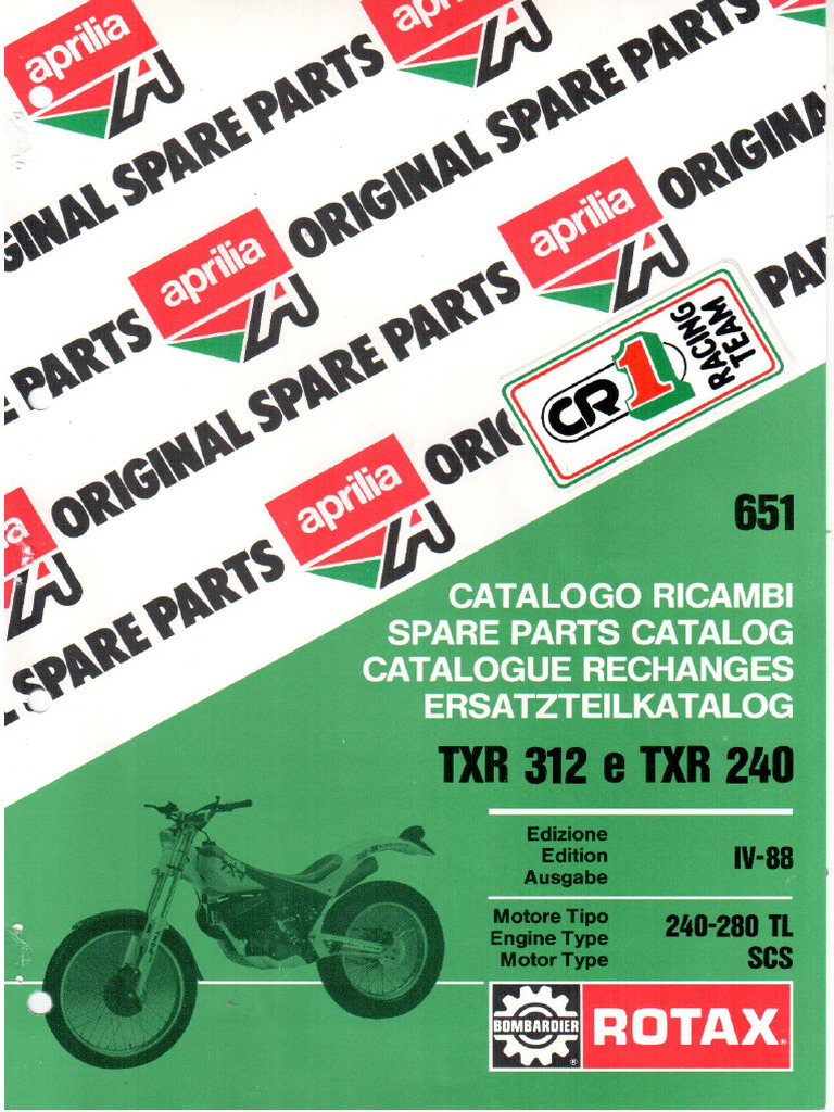 Aprilia TXR 312-240-1988 | PDF