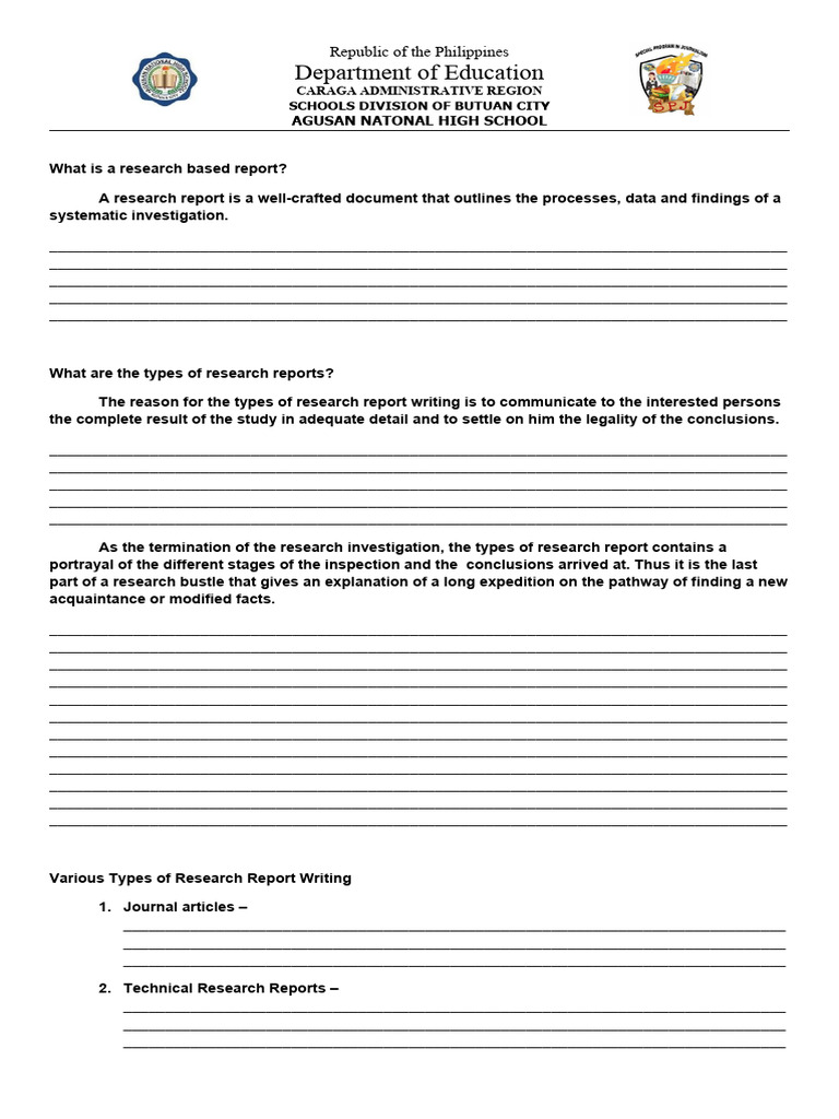 Types of Research Reports Explained | PDF | Methodology | Cognitive Science