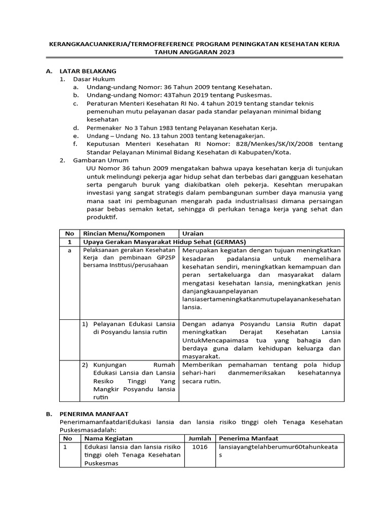 Tor Lansia 2023 | PDF