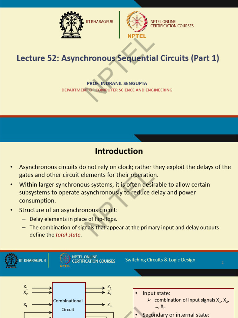 Lecture 52 | PDF | Logic Gate | Electronic Circuits