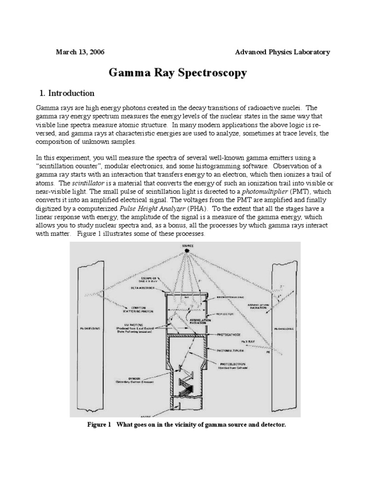 Gamma Ray Spectroscopy Ver | PDF | Atomic Nucleus | Neutron