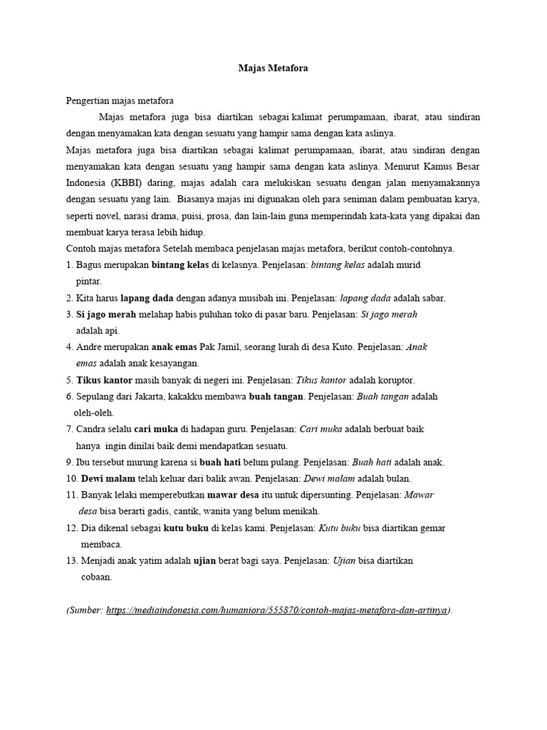 Majas Metafora | PDF