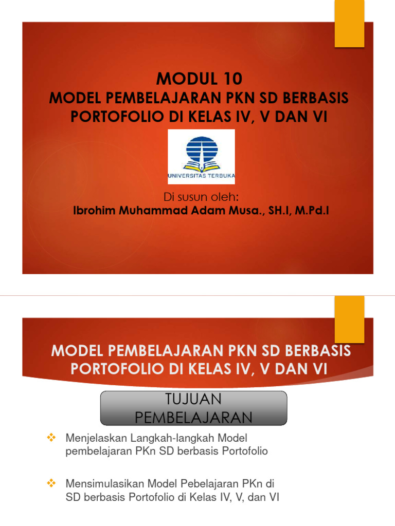 Modul 10 Pembelajaran PKN Di SD Update | PDF