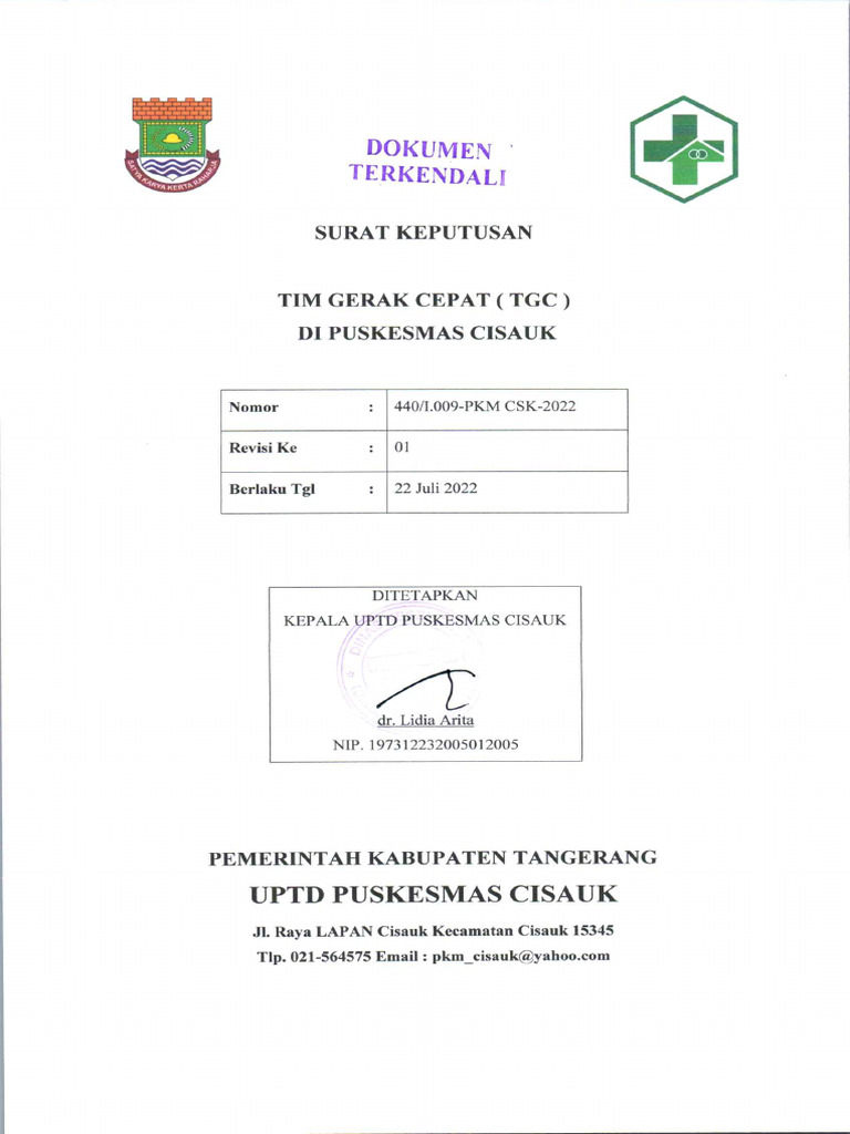 556B SK Tim Gerak Cepat | PDF