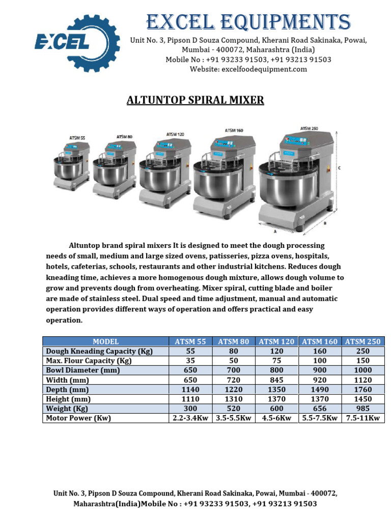 Spiral Mixer | PDF