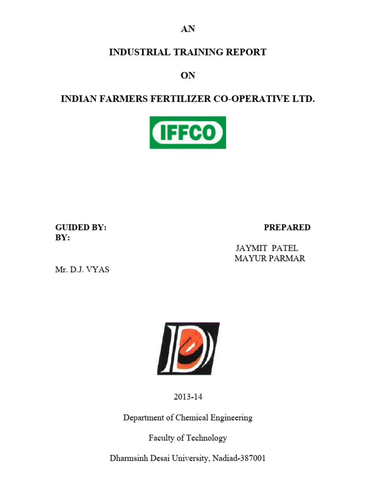 IFFCO Report. | PDF | Urea | Ion Exchange