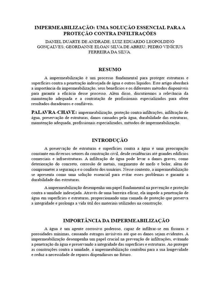 ImpermeabilizaÇÃo Pdf