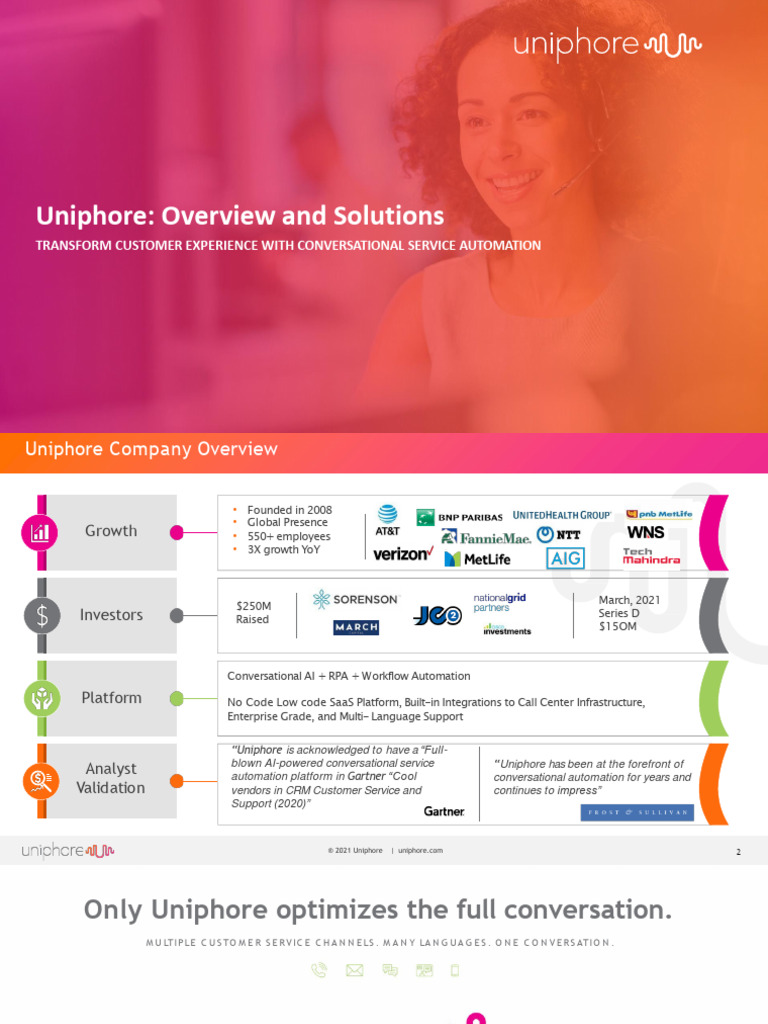 Uniphore Overview Solutions Pdf