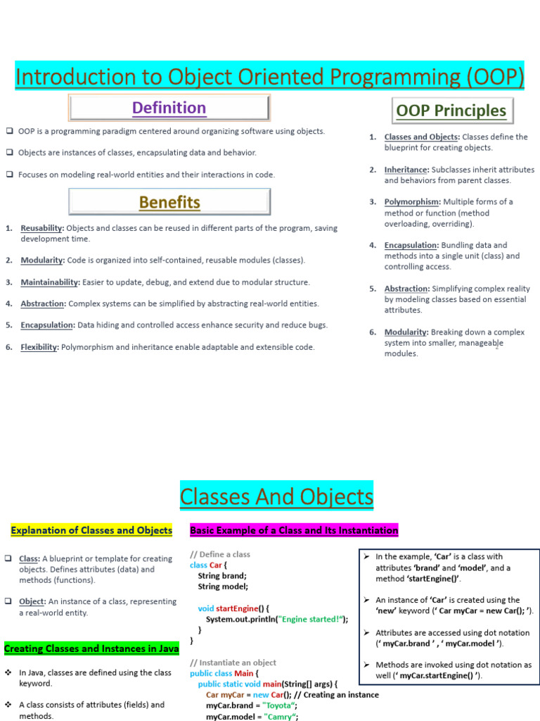 Object Oriented Programming | PDF Object Oriented Programming | PDF