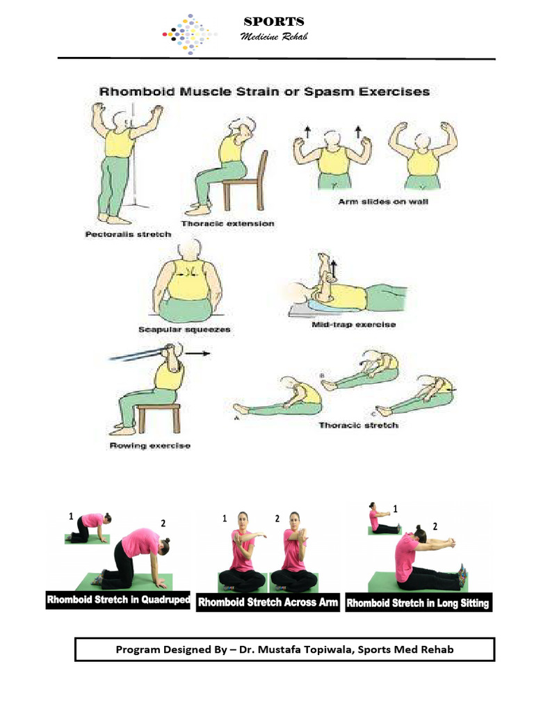 Rhomboid Exercises | PDF