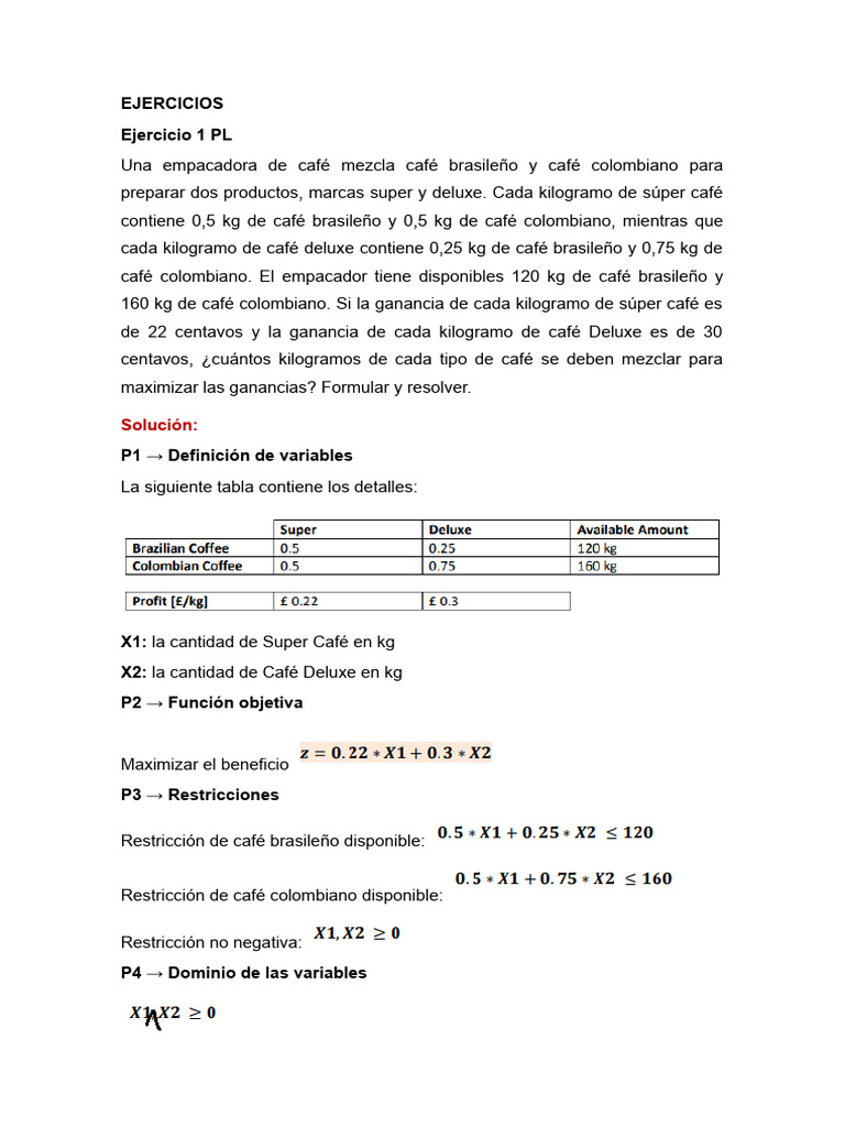 Ejercicios Pdf Café