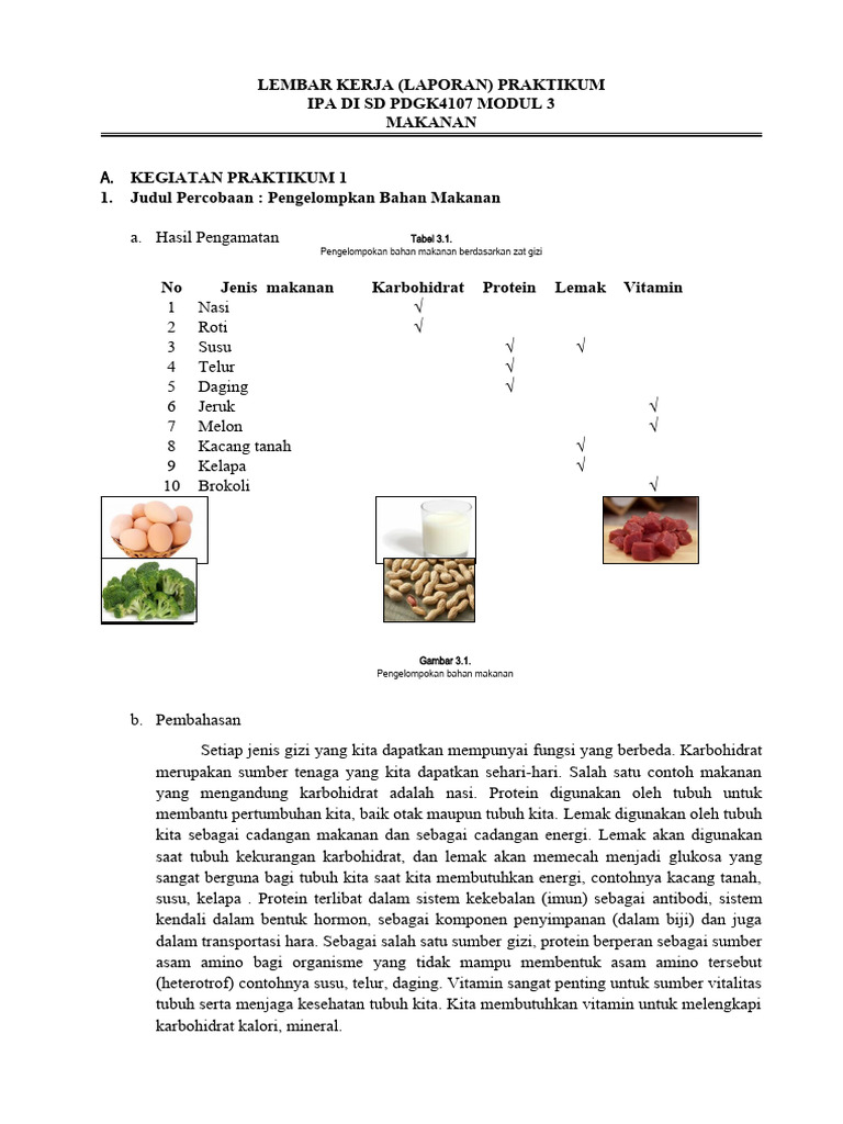 Modul 3 Makanan | PDF