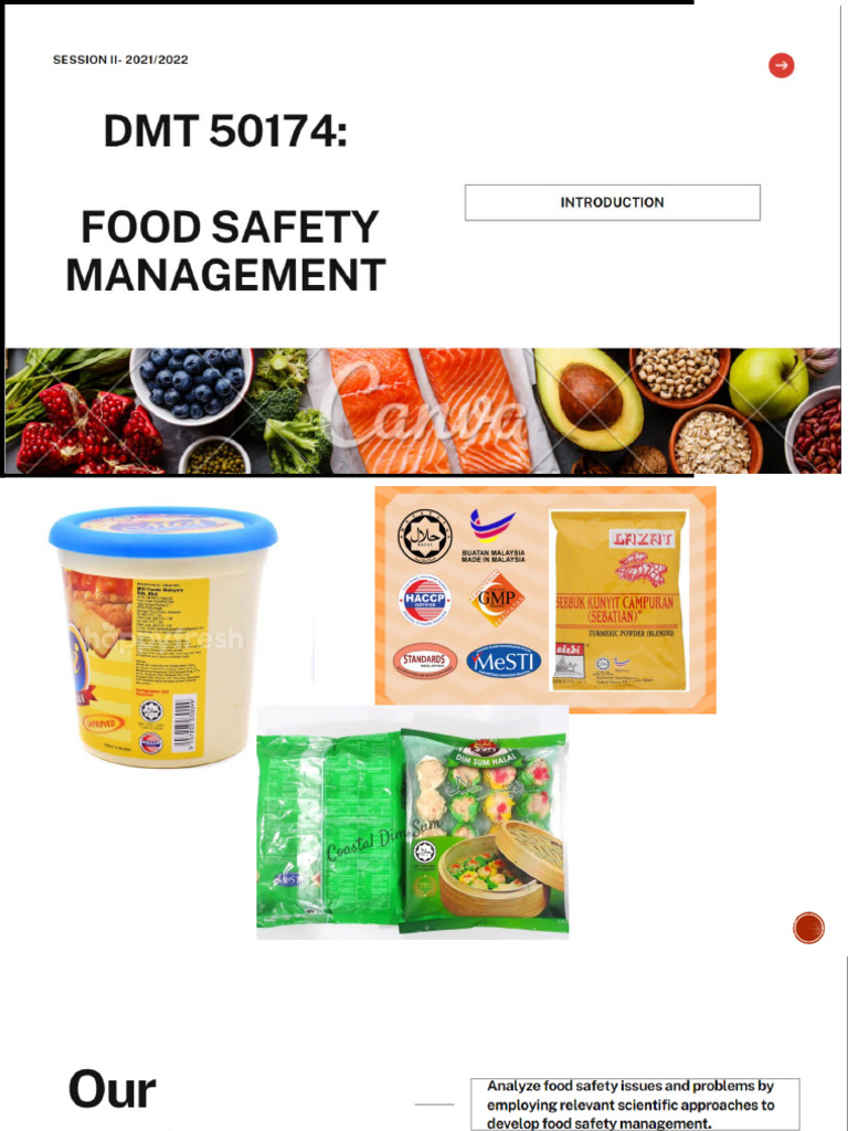 Topic 1 Food Safety | PDF