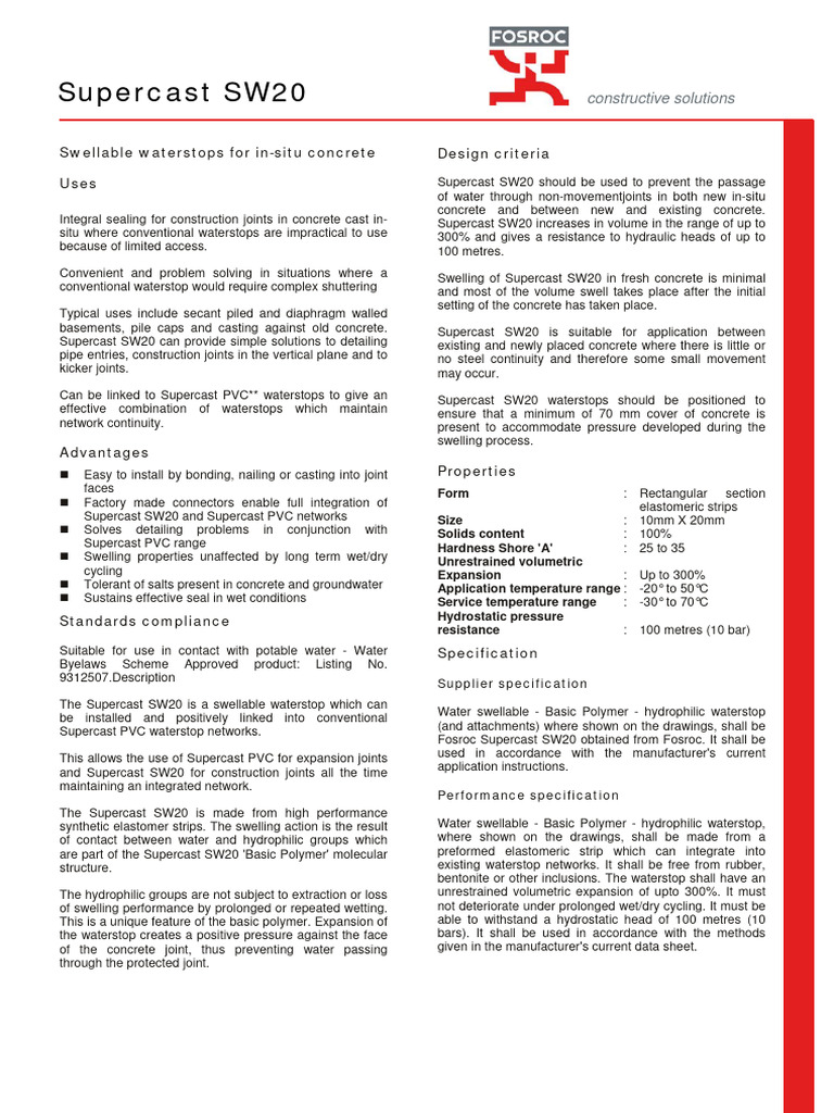 0418-07-47-24 Datasheet File Supercast SW20 | PDF