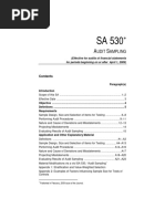 ISA 530: Audit Sampling Standards | PDF | Audit | Sampling (Statistics)