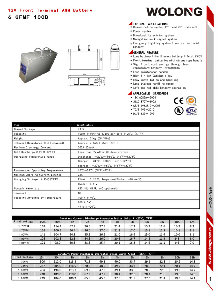6 GFMF 100B | PDF | Electrical Components | Electricity