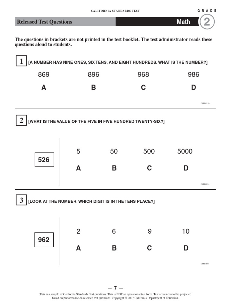2 ND Test Release Math | PDF | Mathematics