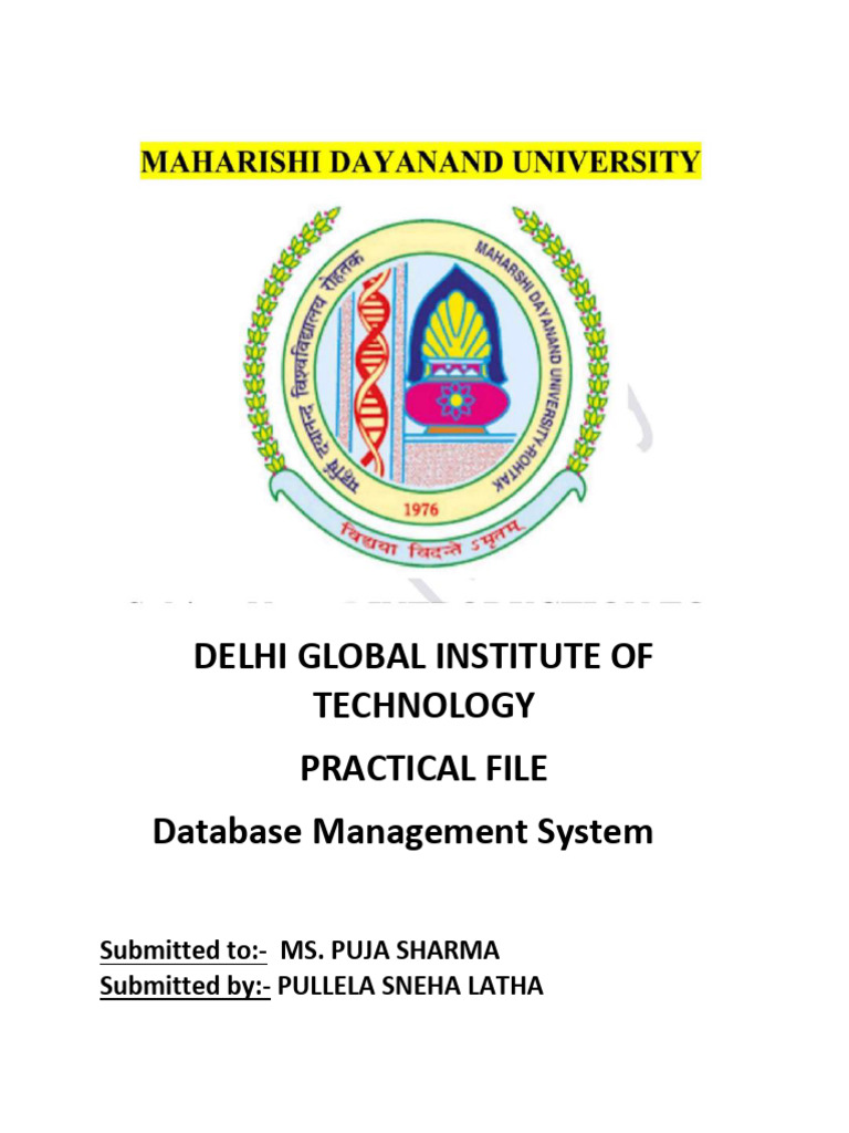 Dbms File | PDF | Table (Database) | Databases