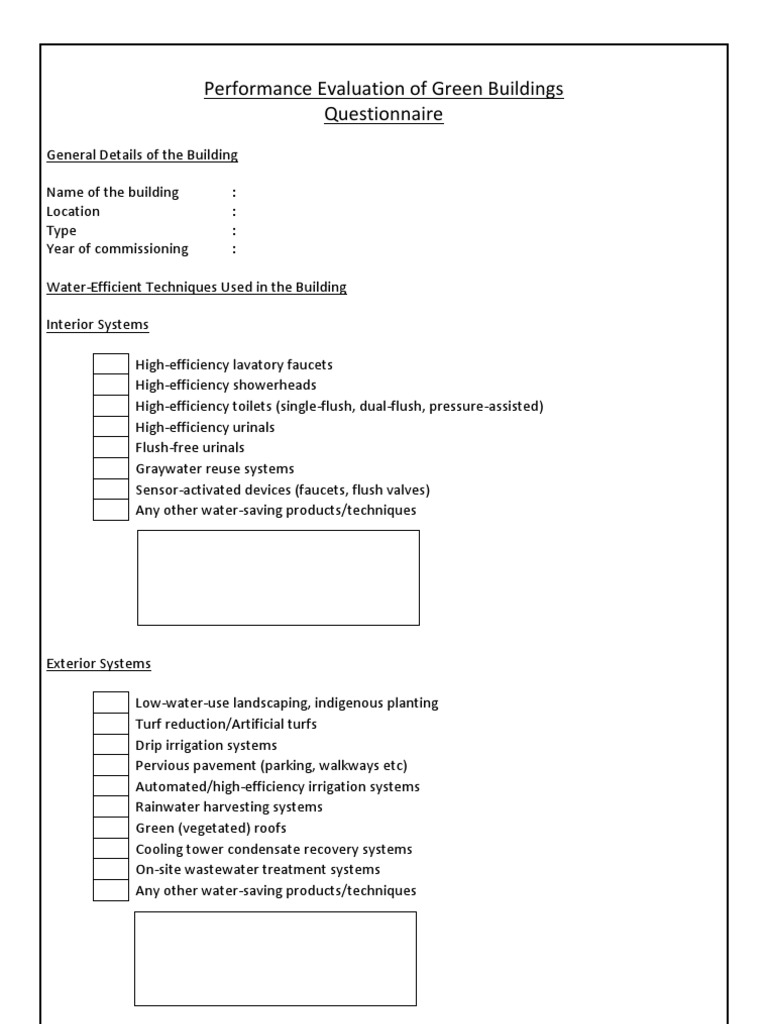 Qualitative Questionnaire on Water Scarcity | PDF | Water Resources ...