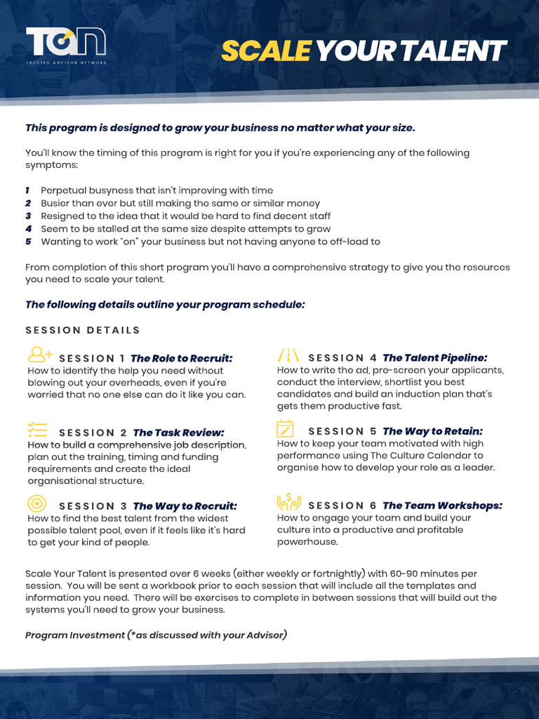 TAN Scale System Flyer | PDF