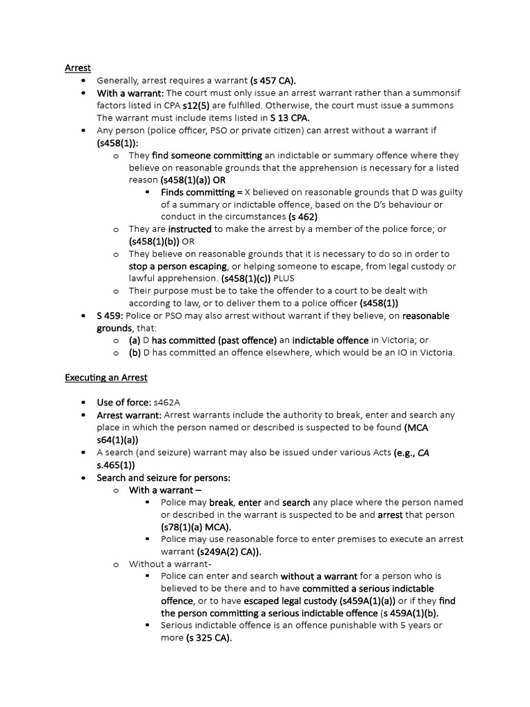 Crim 2 Issues Outline | PDF