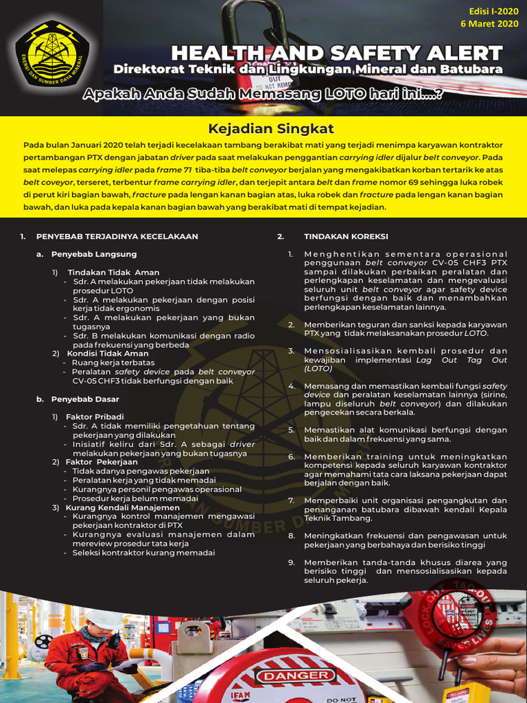 Flyer Safety Alert Loto | PDF