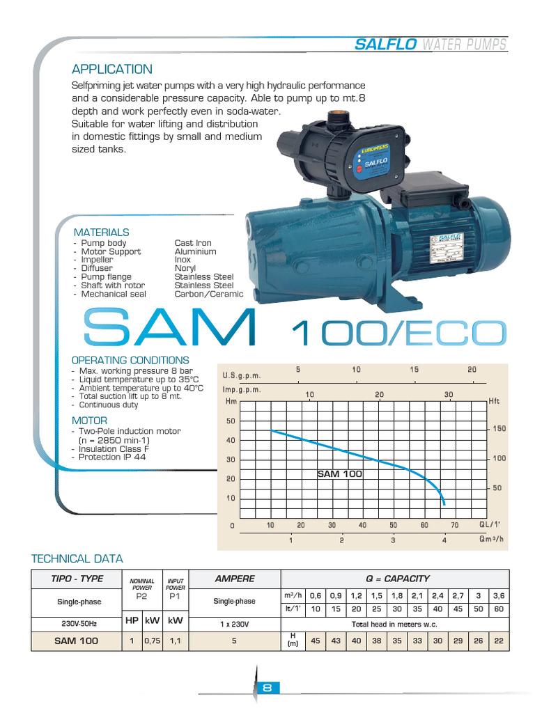 Salflo Sam100 | PDF