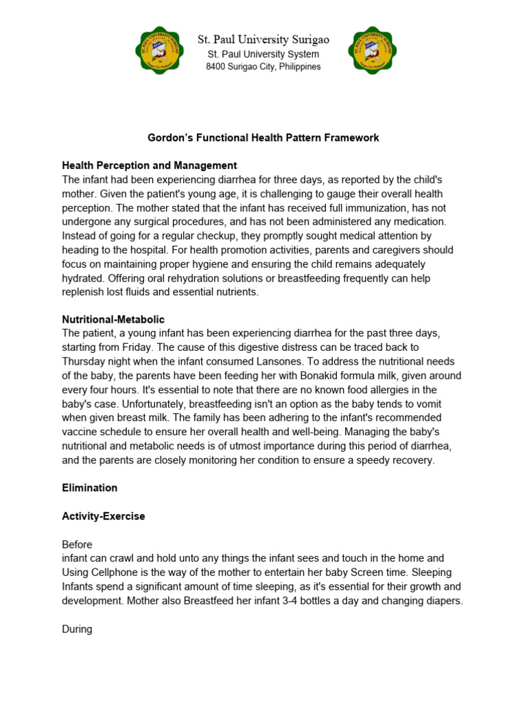 Infant Health Assessment Framework | PDF