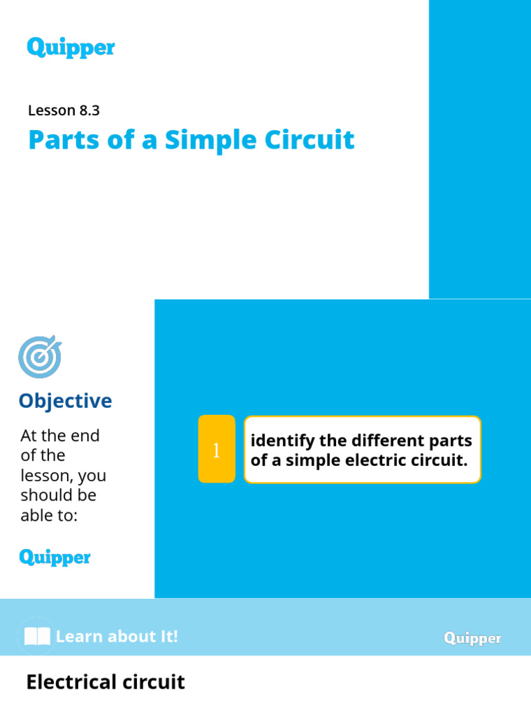 Parts of a Simple Electric Circuit | PDF | Electronic Component | Switch