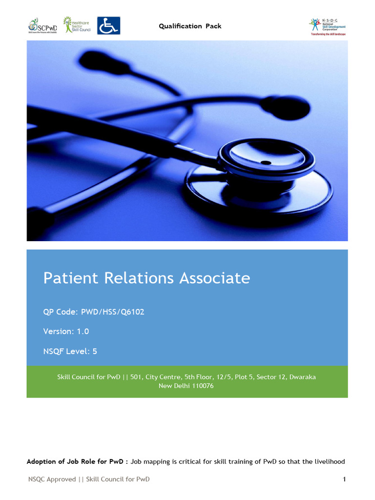 QP - Patient Relations Associate - PWD | PDF | Patient | Health Care