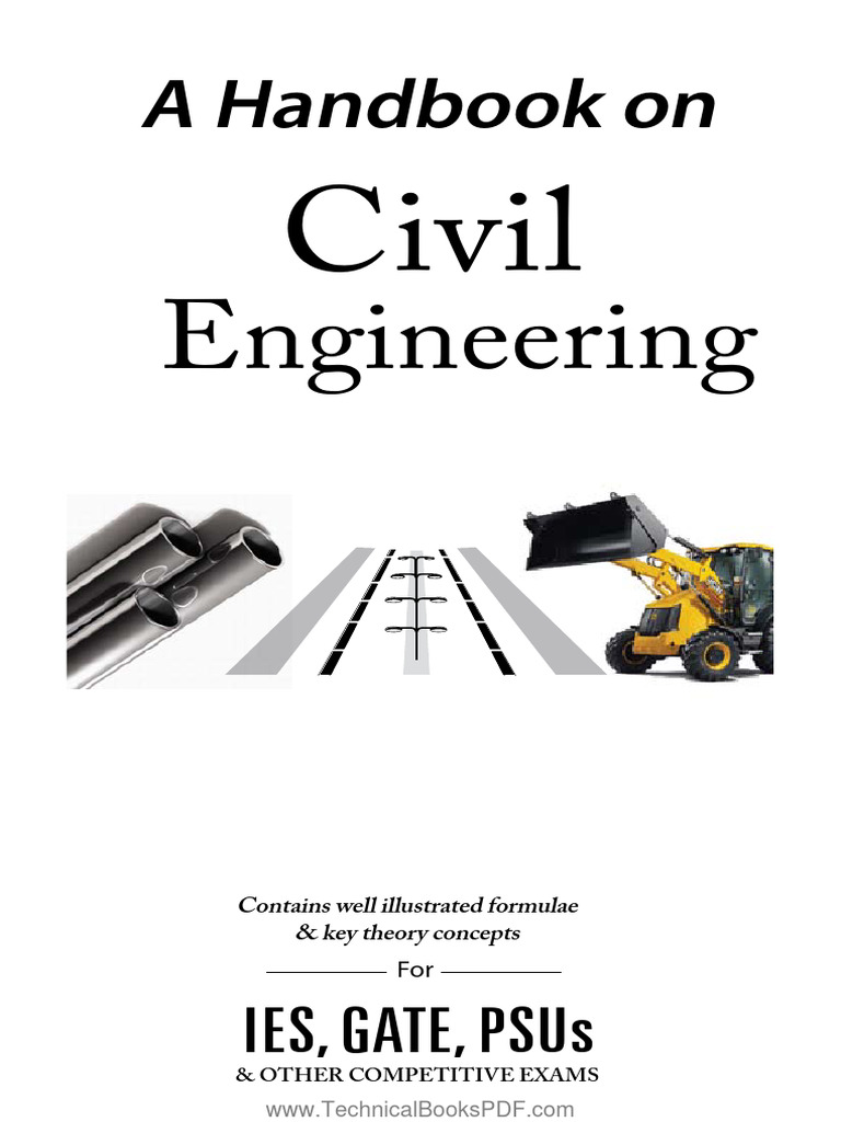 A Handbook On Civil Engineering Contains Well Illustrated Formulae and ...