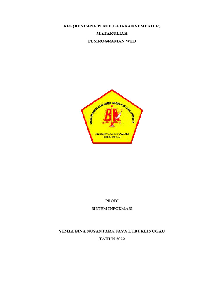 Bagi RPS-PEMROGRAMAN-WEB | PDF