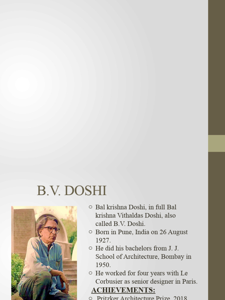 BV Doshi 1 | PDF | Building Technology | Building Engineering