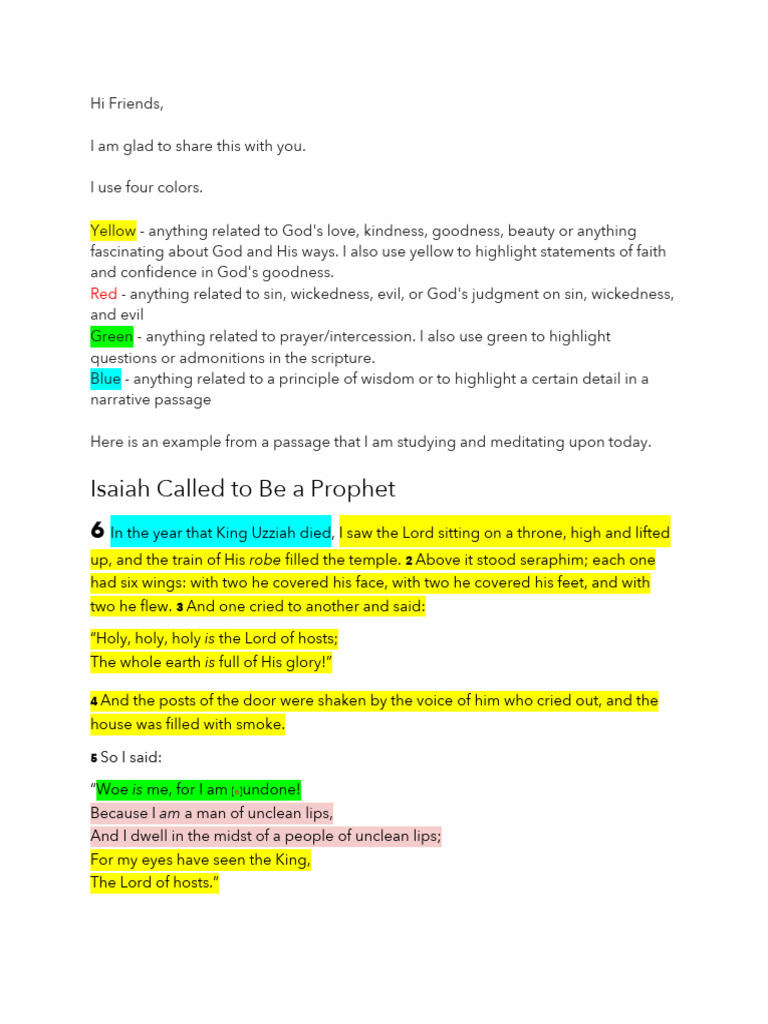 Allen Hood Bible Highlighting Method | PDF