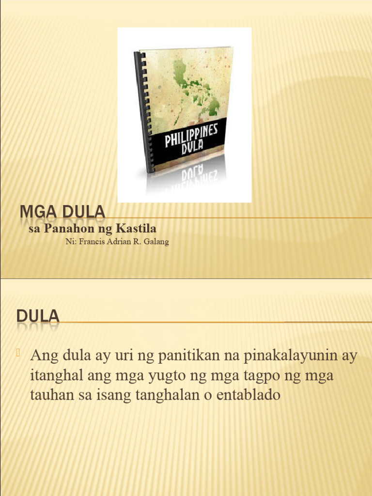 Mga Dula | PDF