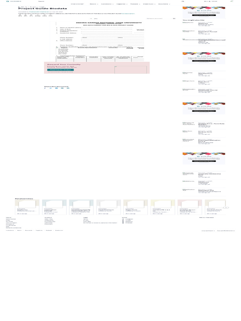 Project Guide Biodata - PDF1 | PDF