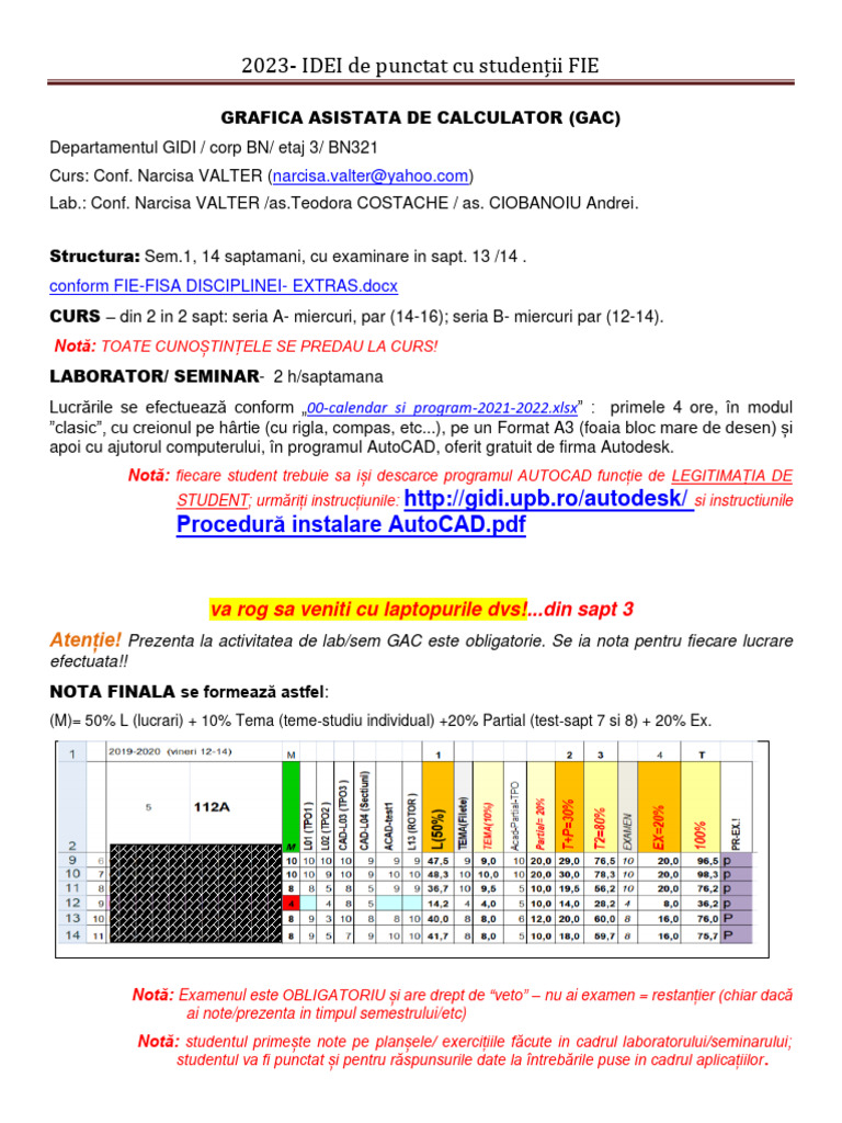 Idei de Punctat 2023 | PDF