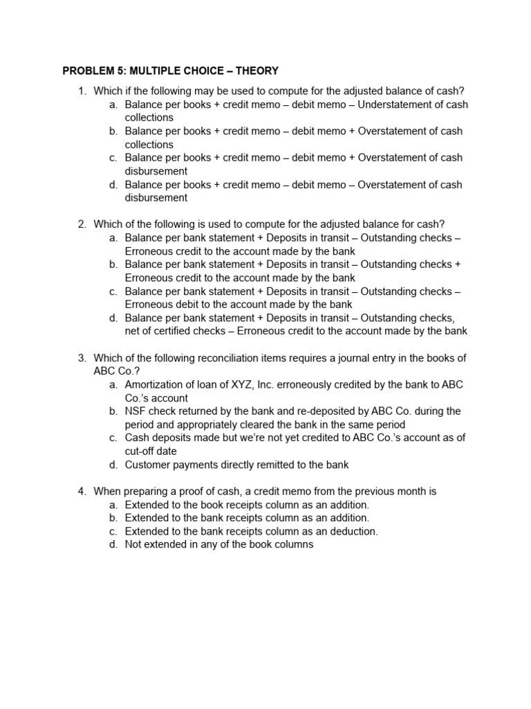 Chapter 3 Problem 5 THEORY | PDF | Business | Finance & Money Management