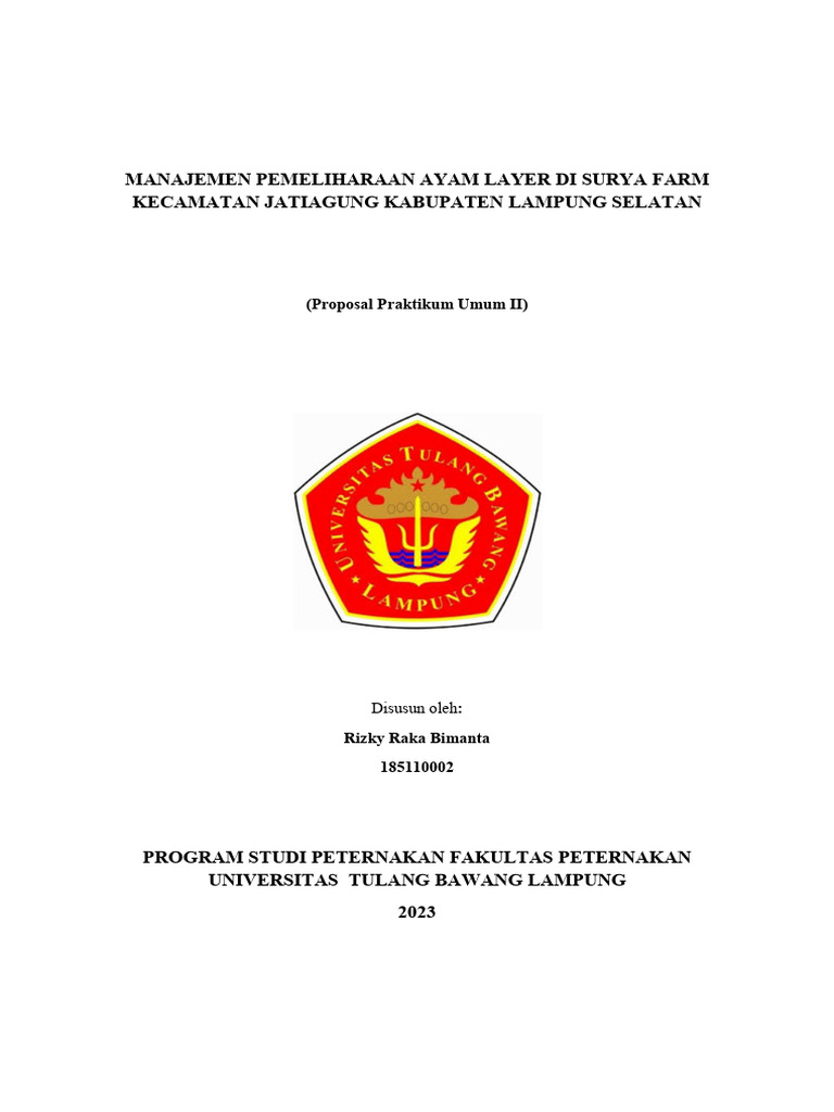 PDF Laporan Praktik Umum Rizky Raka Bimanta | PDF