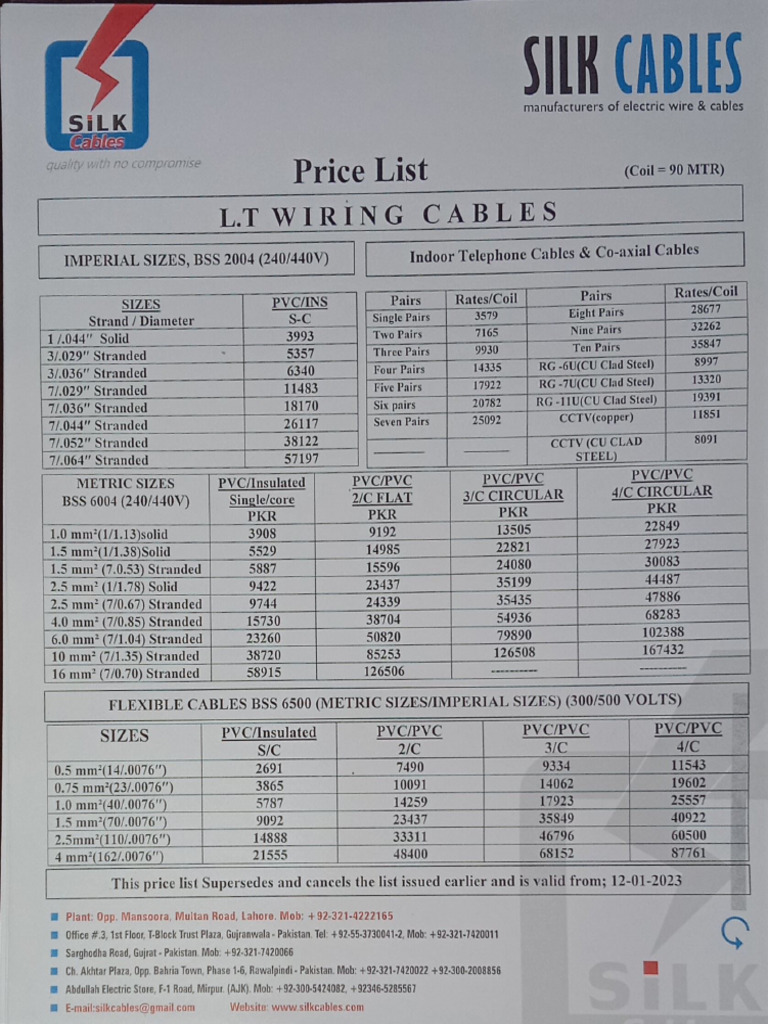 LT Wiring Cable | PDF