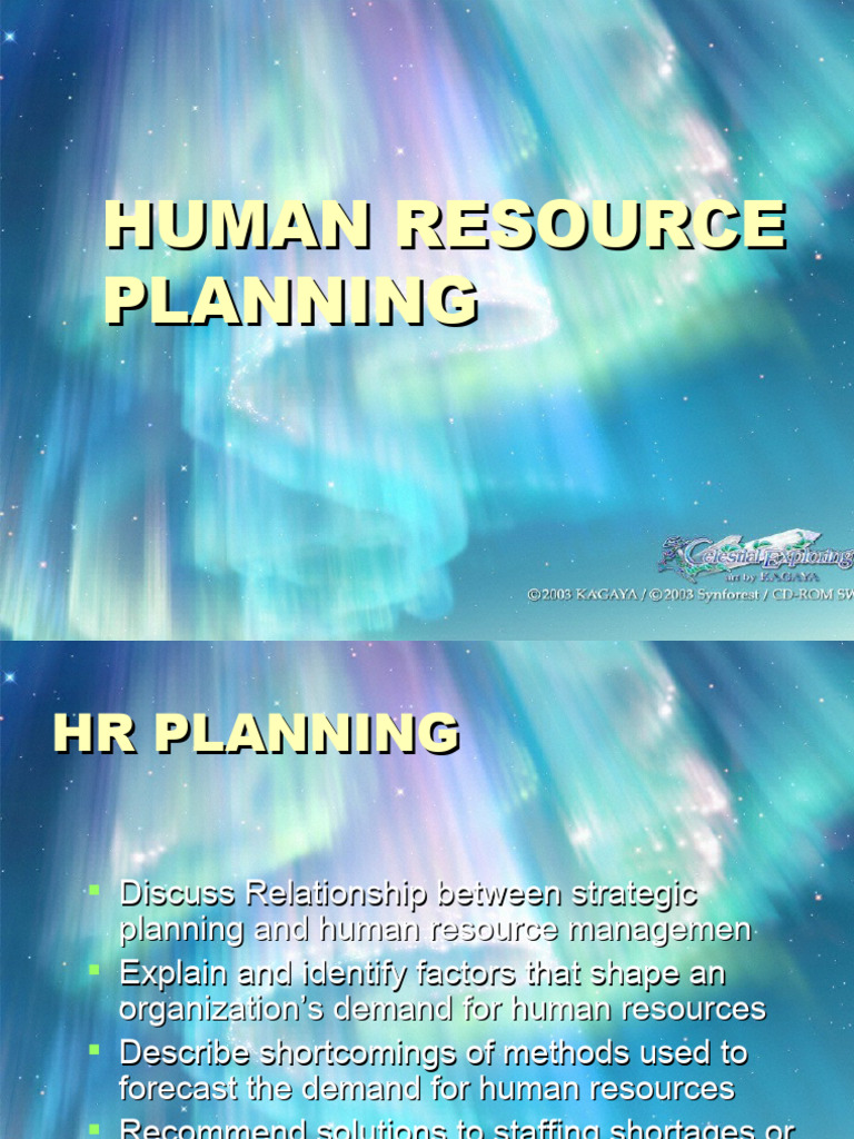Human Resource Planning | PDF | Human Resources | Human Resource Management