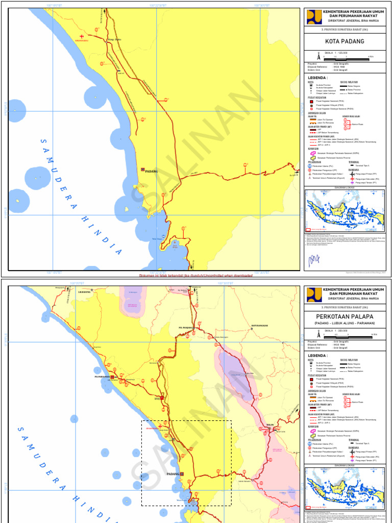 Daftar Ruas Jalan Nasional Prov. Sumbar | PDF