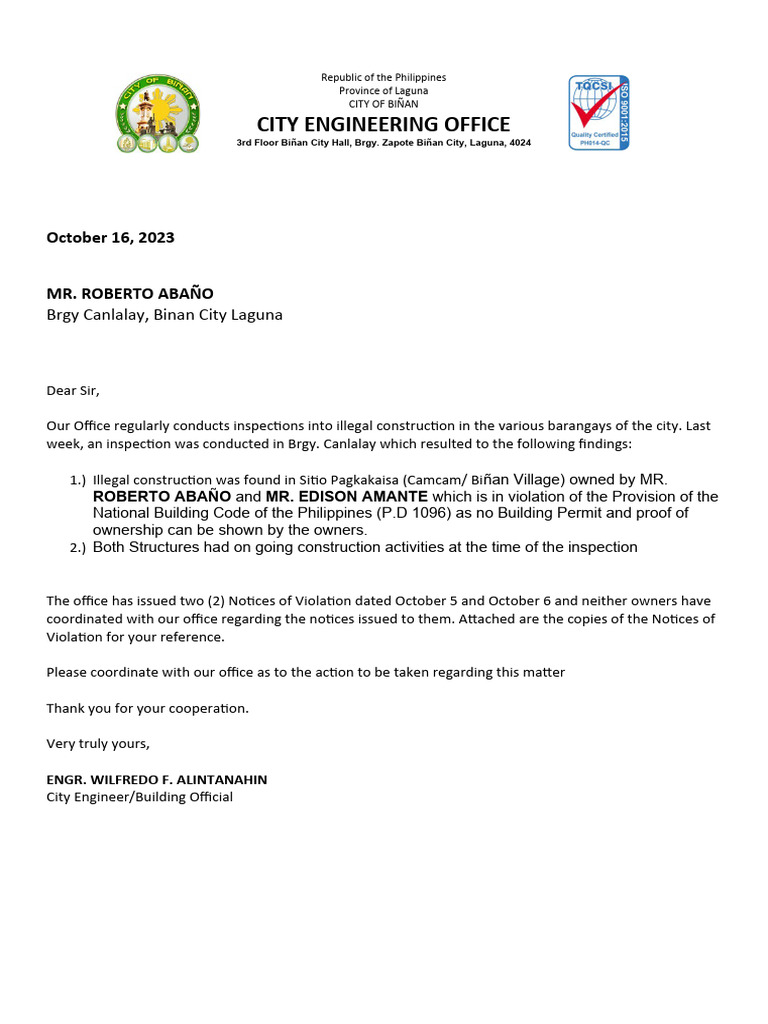 Demolition Order | PDF