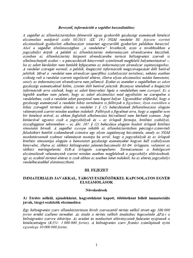 Segédlet Konyveles III Fejezet | PDF Segédlet Konyveles III Fejezet | PDF