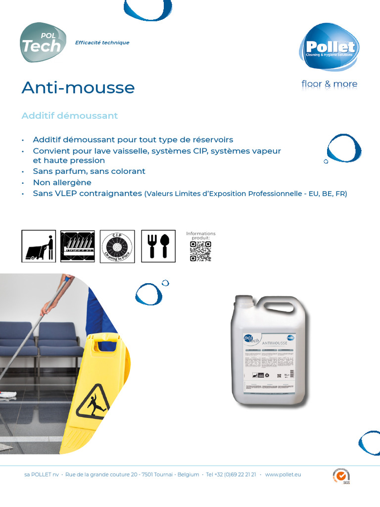 Fiche Technique PolTech Antimousse | PDF